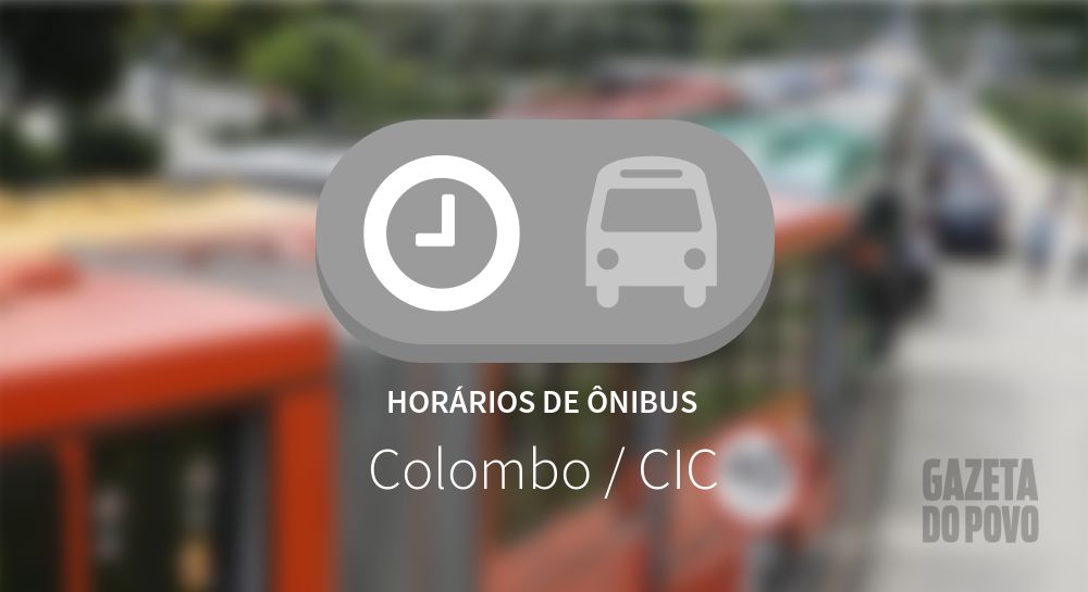 Colombo / CIC 607 | Horários de ônibus em Curitiba | Gazeta do Povo